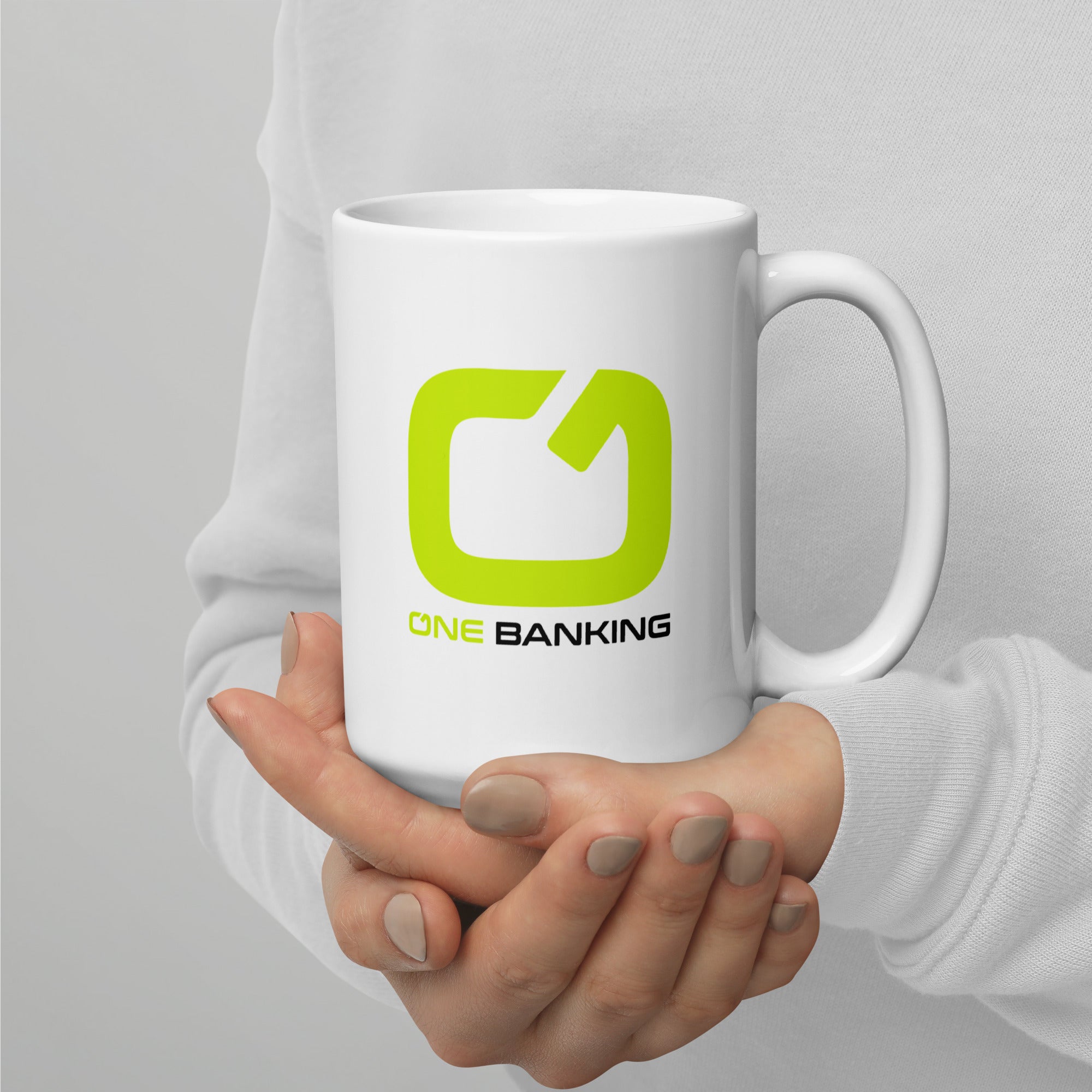 WHITE GLOSSY MUG – oneBanking Store